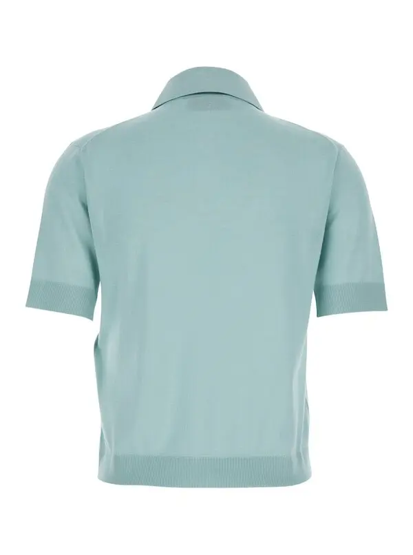 Gucci Wool Polo With Logo Lettering Embroidery - Multicolor
