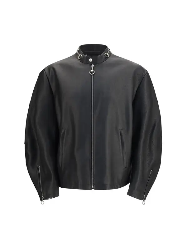 Gucci Horsebit Leather Biker Jacket
