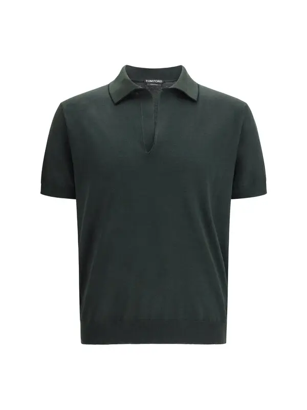 TOM FORD Cotton And Silk Blend Polo Shirt