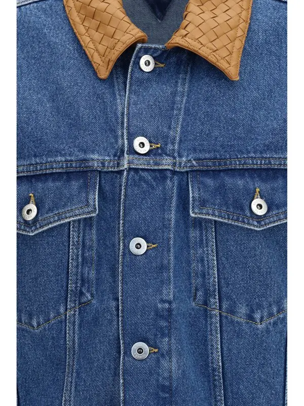 Bottega Veneta Intreccio Denim Jacket