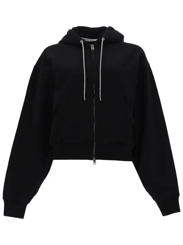 Alexander Wang Felpa Con Zip E Cappuccio