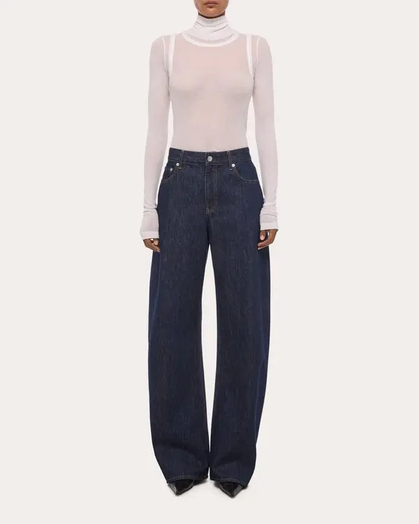 Helmut Lang Mid-rise Saddle Jeans