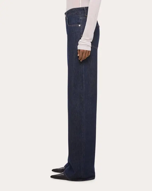 Helmut Lang Mid-rise Saddle Jeans