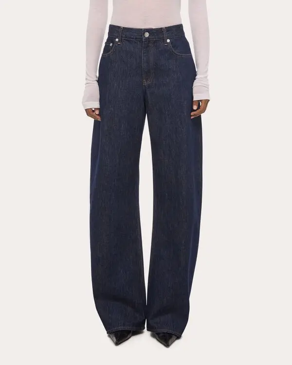 Helmut Lang Mid-rise Saddle Jeans
