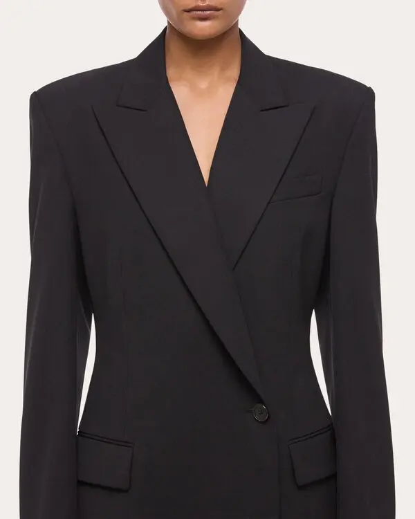Helmut Lang Wool Gabardine Wardrobe Belted Blazer