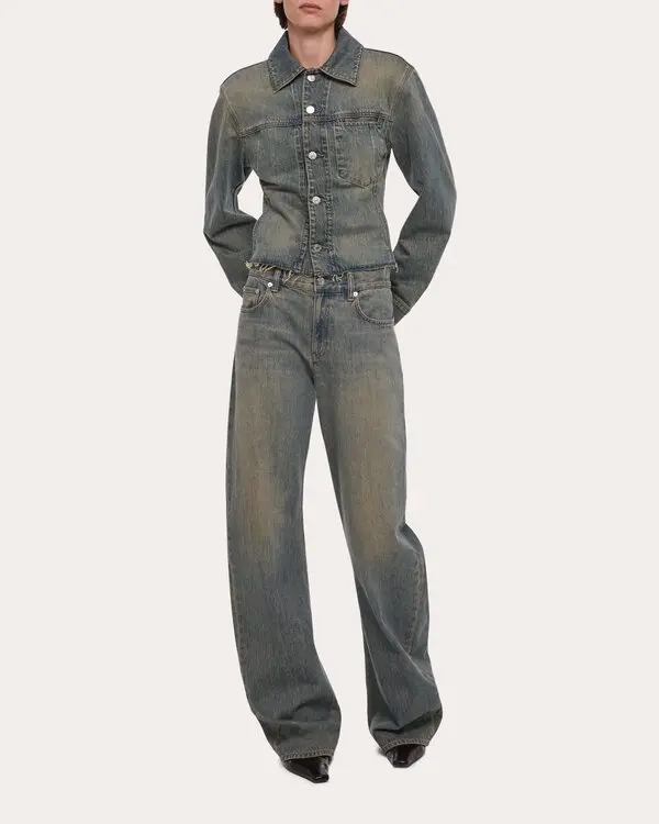 Helmut Lang Relaxed Bootcut Jeans