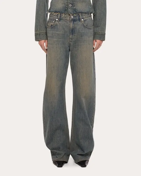 Helmut Lang Relaxed Bootcut Jeans
