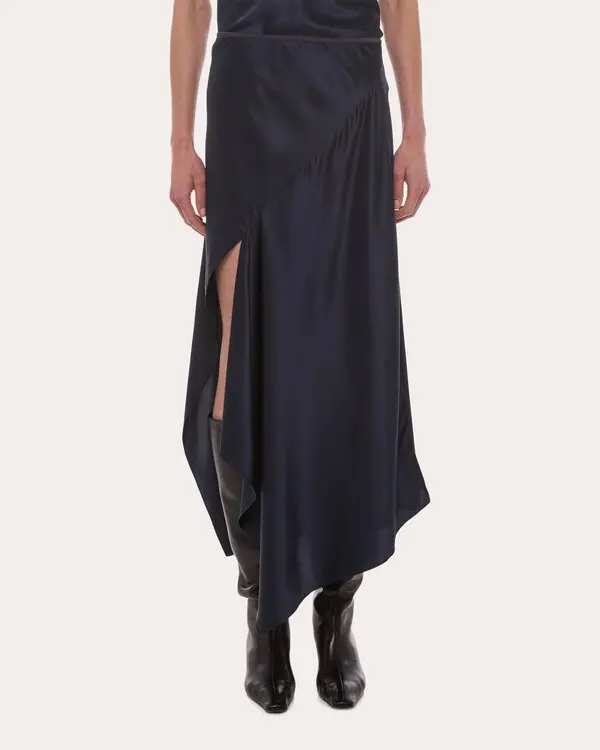 Helmut Lang Silk Handkerchief Slip Skirt