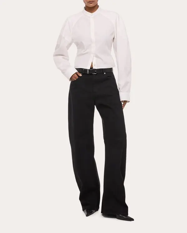 Helmut Lang Mid-rise Saddle Jeans