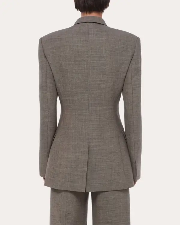 Helmut Lang Sculptural Wool-blend Blazer