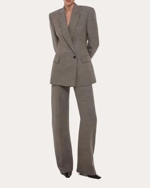 Helmut Lang Sculptural Wool-blend Blazer