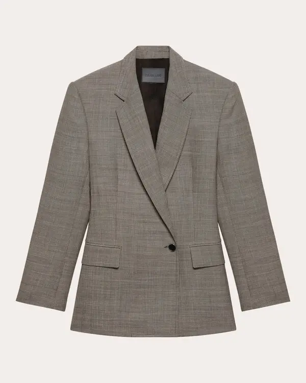 Helmut Lang Sculptural Wool-blend Blazer