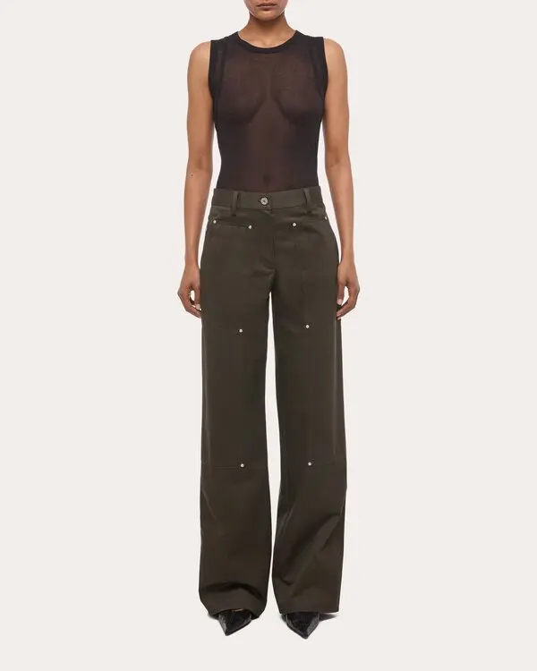 Helmut Lang Chino Twill Rivet Carpenter Pants