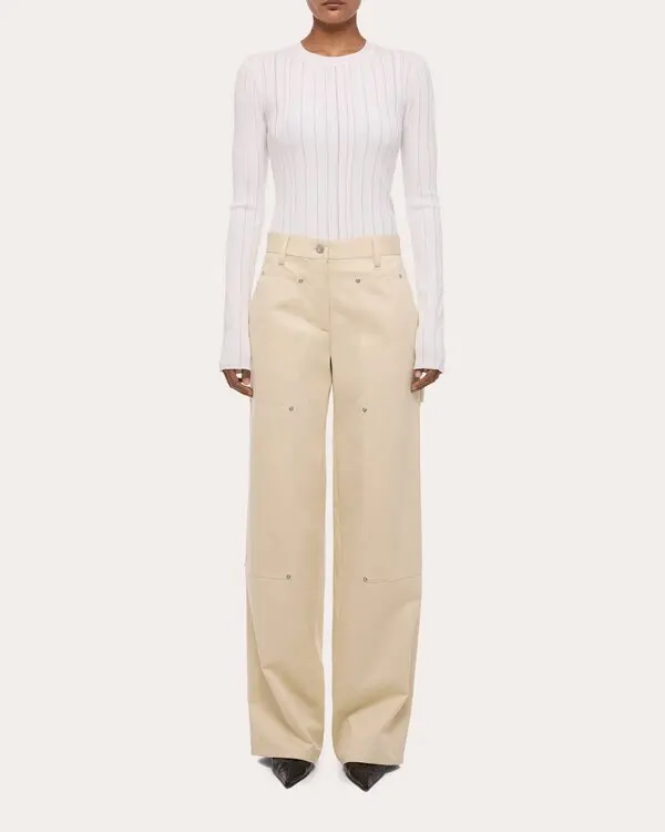 Helmut Lang Chino Twill Rivet Carpenter Pants