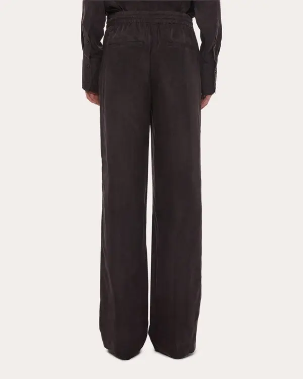 Helmut Lang Fluid Microsuede Pull-on Pants