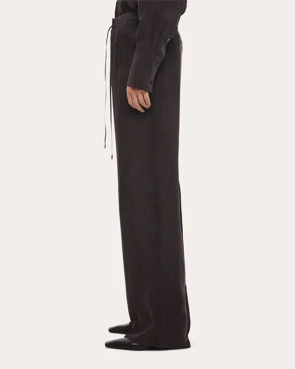 Helmut Lang Fluid Microsuede Pull-on Pants