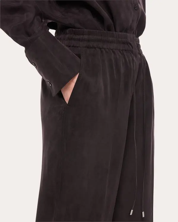 Helmut Lang Fluid Microsuede Pull-on Pants