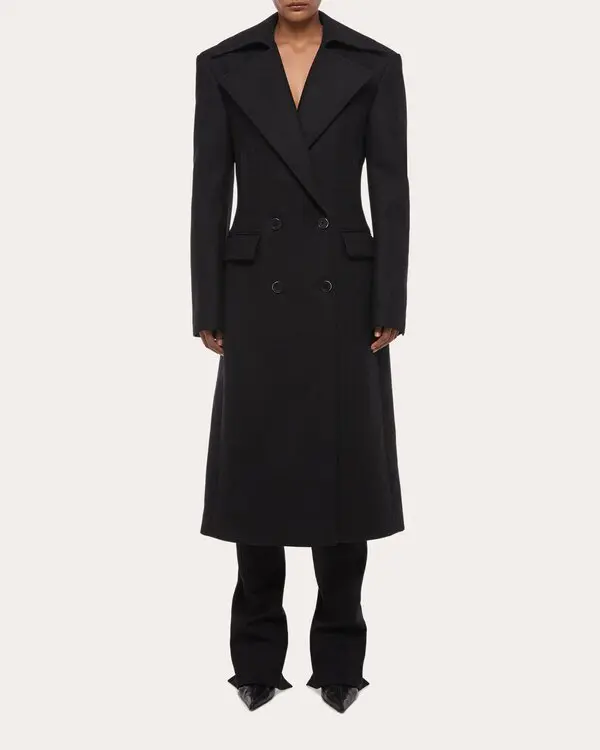Helmut Lang Sculptural Twill Coat