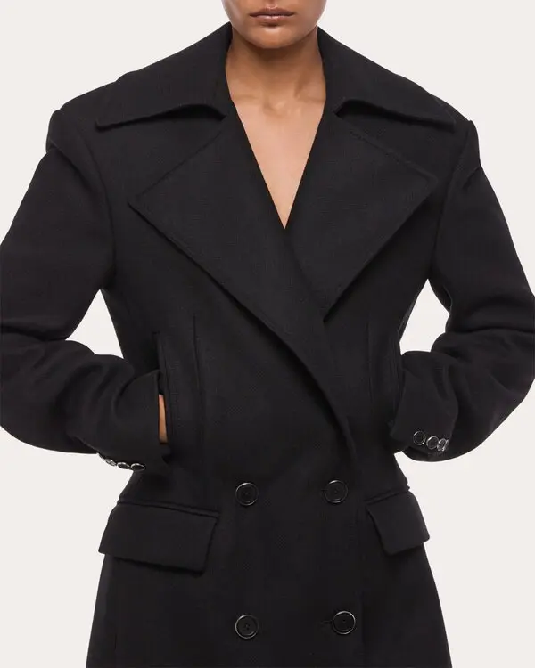 Helmut Lang Sculptural Twill Coat