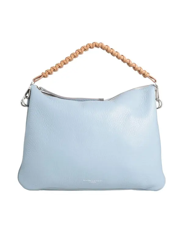 GIANNI CHIARINI Pebbled-leather Handbag - Blue