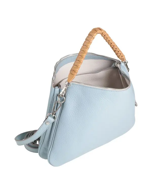 GIANNI CHIARINI Pebbled-leather Handbag - Blue