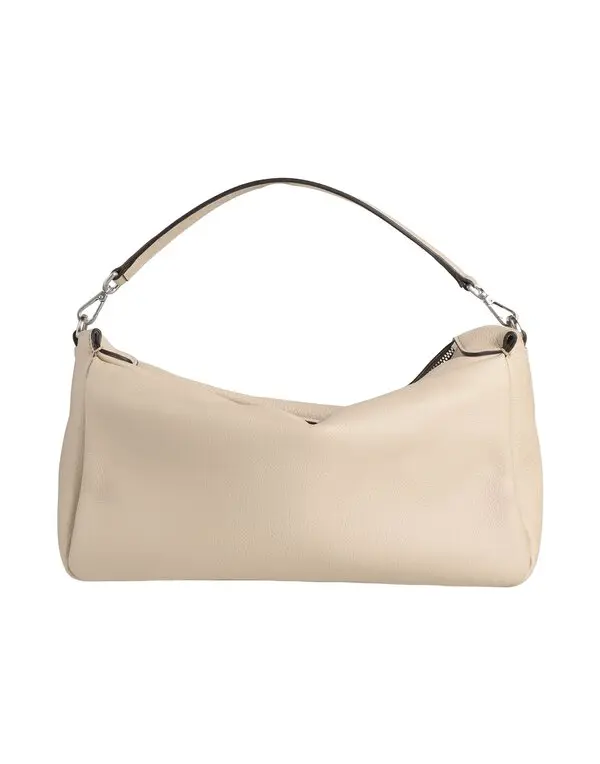 GIANNI CHIARINI Pebbled-leather Handbag - Beige