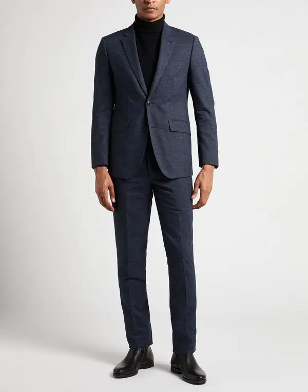 HACKETT Suit Size Linen, Polyester, Elastane