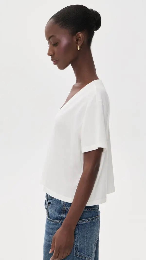 ASKK NY Shrunken V Neck Tee