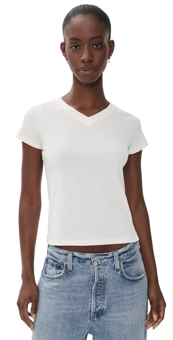 DL1961 Shrunken Tee V-neck