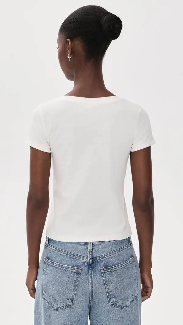 DL1961 Shrunken Tee V-neck