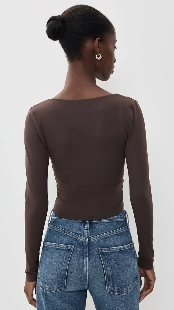 Susana Monaco Angle Wire Gathered Top