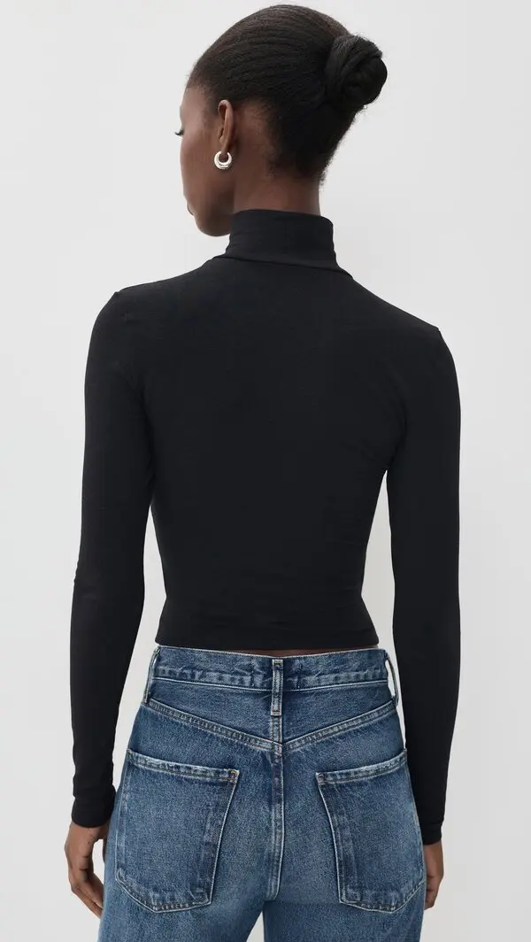JAMES PERSE Melange Jersey Turtleneck