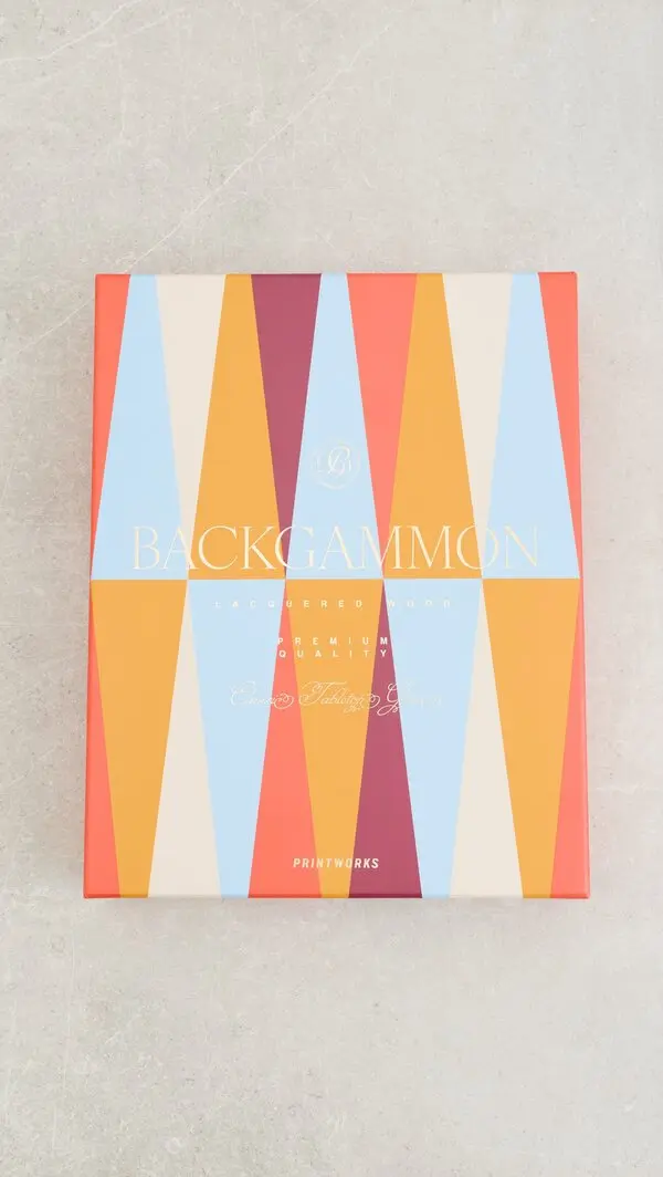 PRINTWORKS Lacquered Backgammon Set Multi - One-color