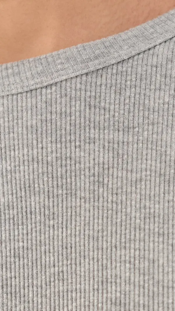 PERFECTWHITETEE Marcela Long Sleeve Cotton Rib Tee
