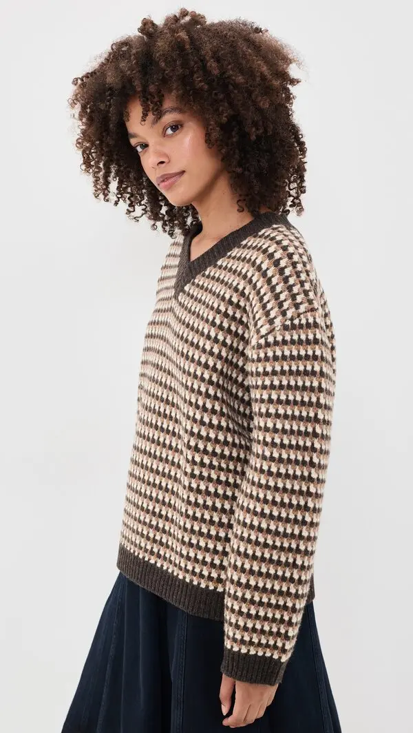 Sea Declan V Neck Wool Sweater