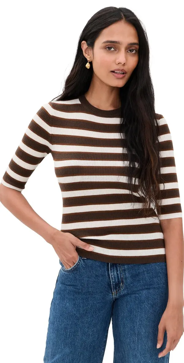 FAVORITE DAUGHTER The Amelia Crew Neck Top
