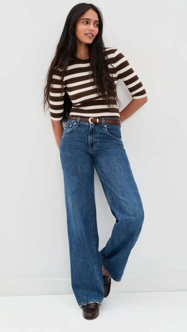FAVORITE DAUGHTER The Amelia Crew Neck Top