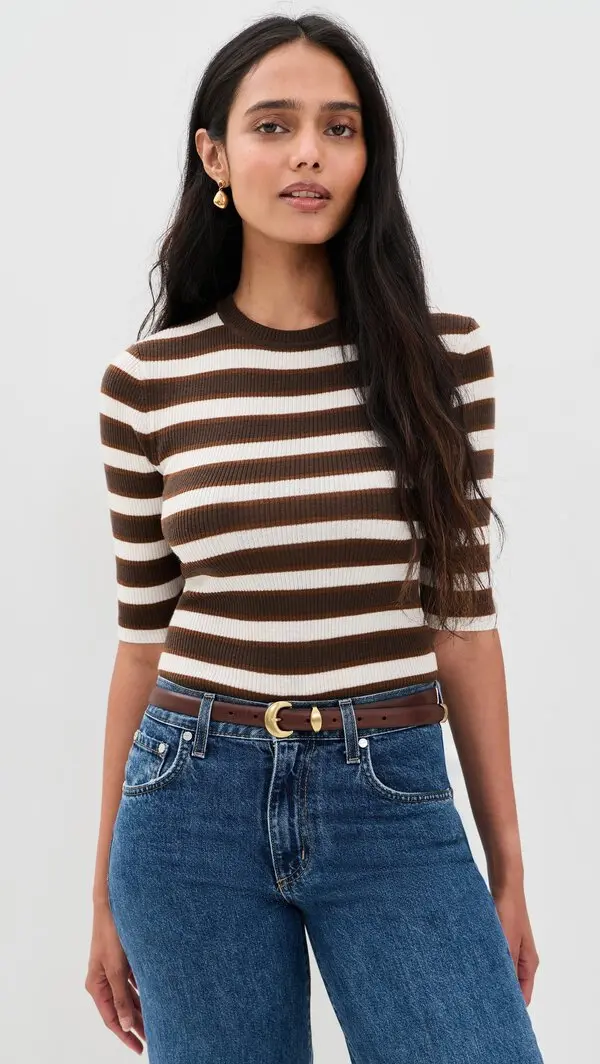 FAVORITE DAUGHTER The Amelia Crew Neck Top