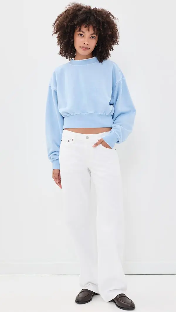 SLVRLAKE Crop Crew Sweatshirt