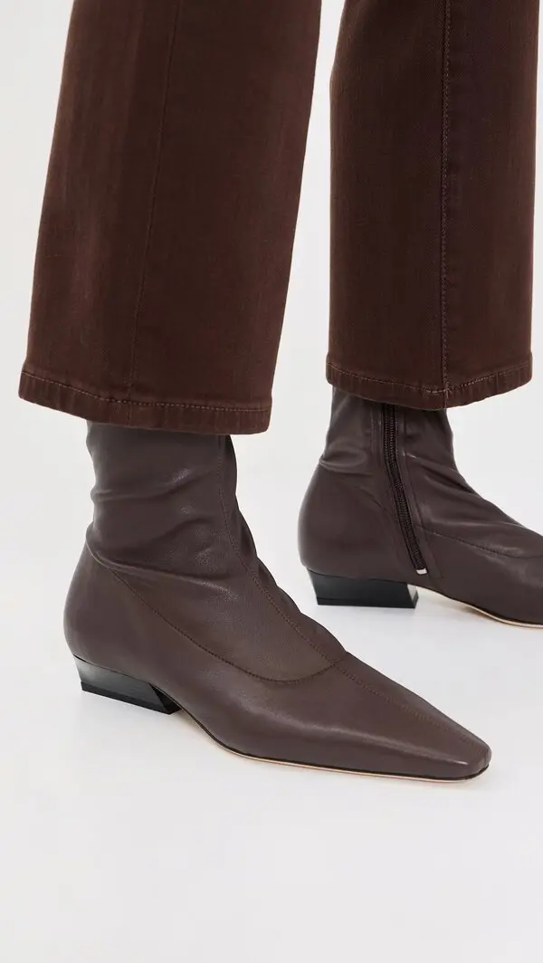 Staud Wally Sock Flat Ankle Boots