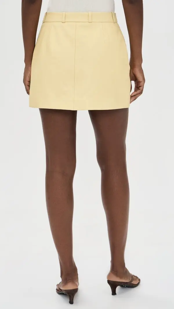FRAME The Leather Miniskirt