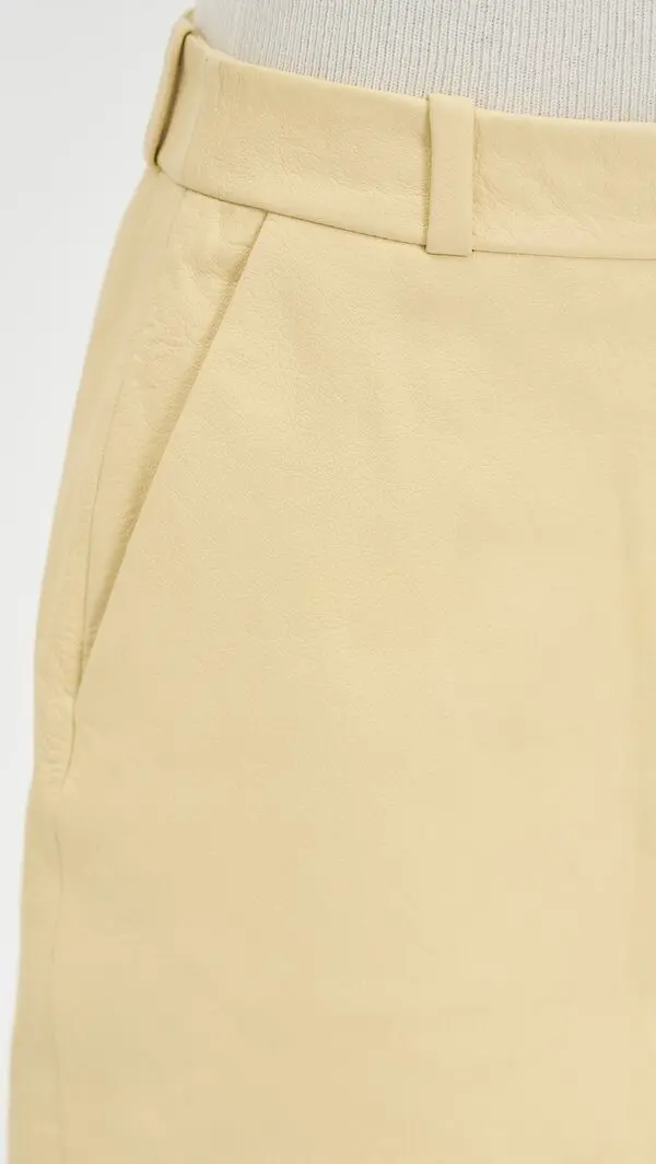 FRAME The Leather Miniskirt