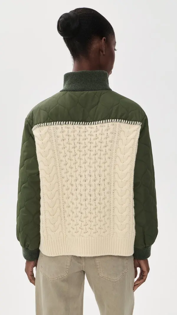 Sea Allen Cable Half Zip Combo Pullover
