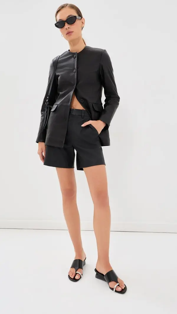 Sprwmn Lambskin Trouser Shorts