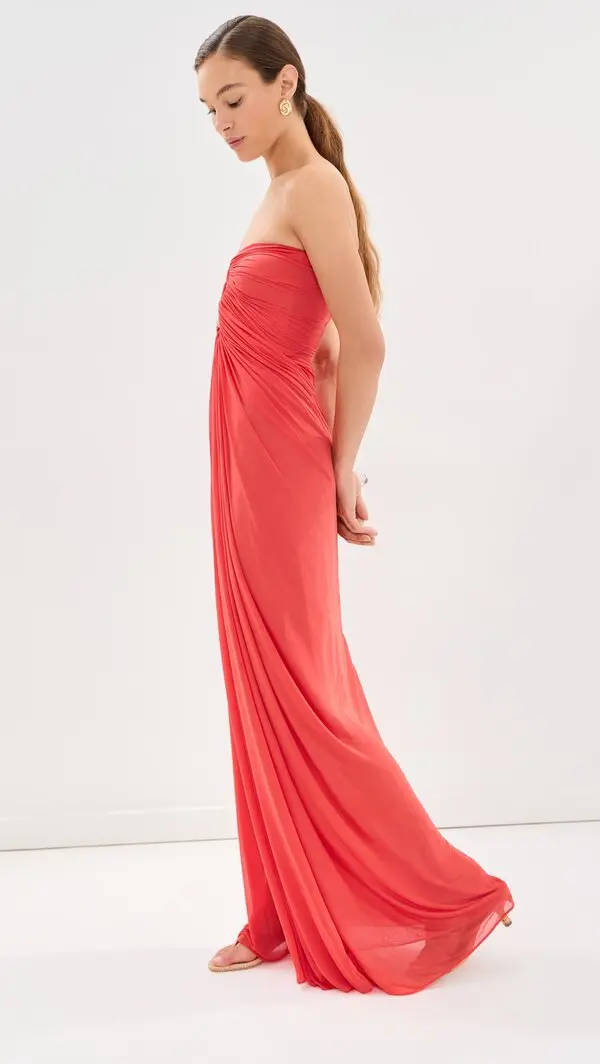 Christopher Esber Helix Crystal Strapless Gown