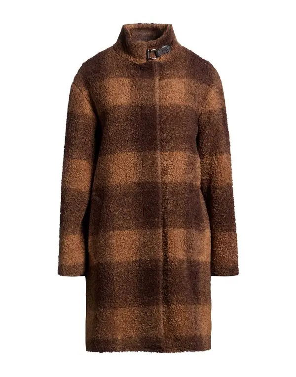 Cinzia Rocca Bouclé Checked Coat