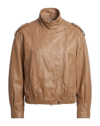 STREET LEATHERS Leather Casual Jacket - Beige