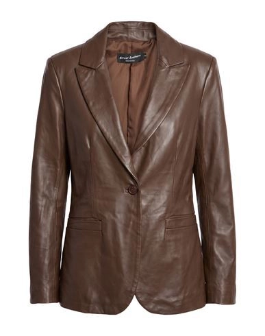 STREET LEATHERS Leather Blazer - Brown