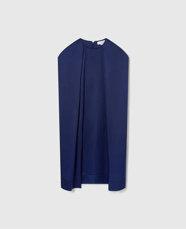 Stella McCartney Cape Satin Midi Dress