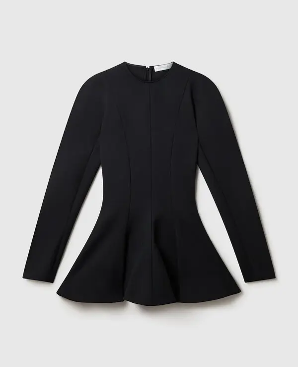 Stella McCartney Peplum Wool Mini Dress